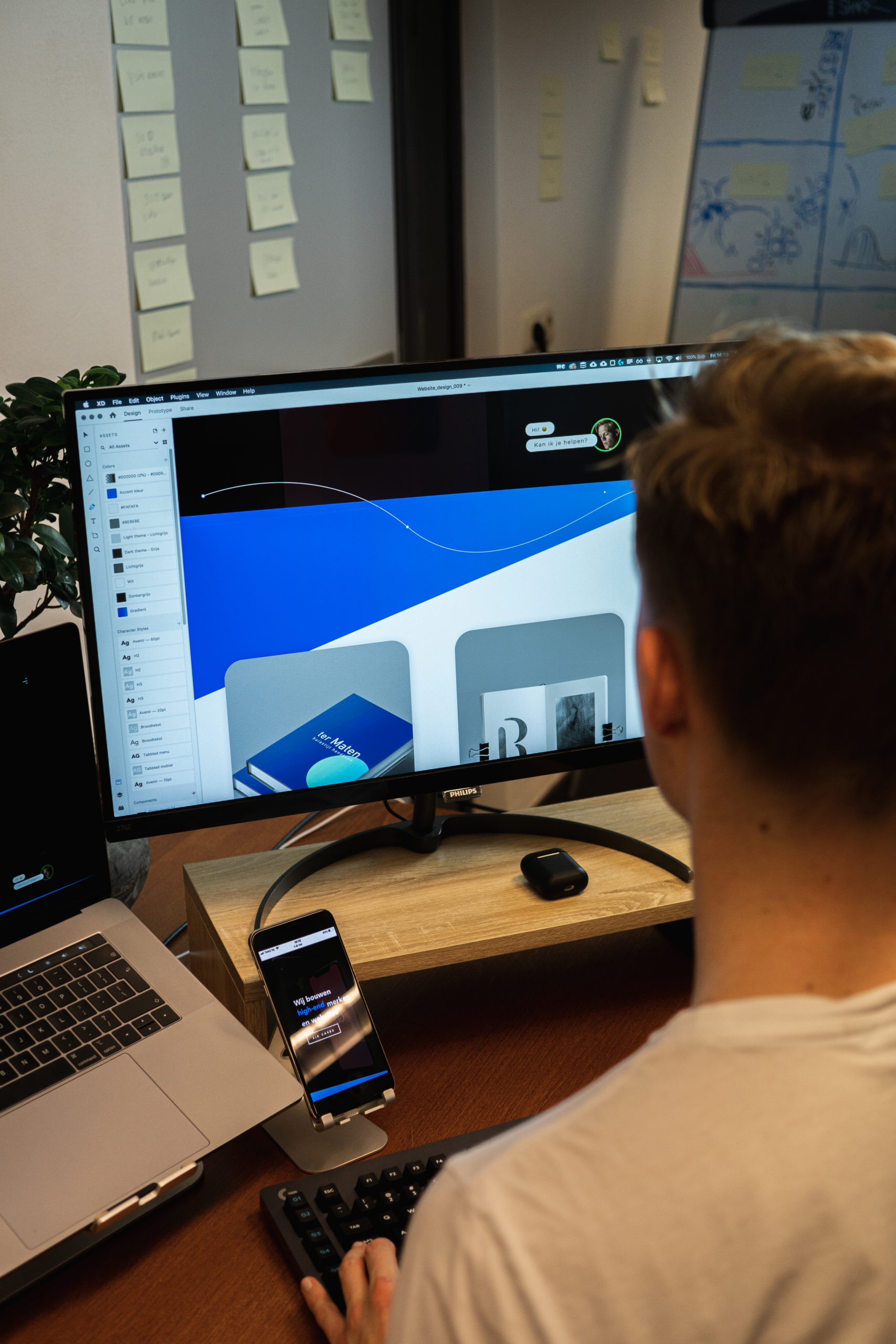 Visual design stage - Studio Basalt | Branding & Webdevelopment